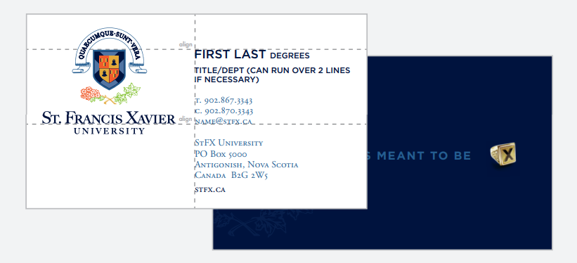 Order Business Cards | St. Francis Xavier University