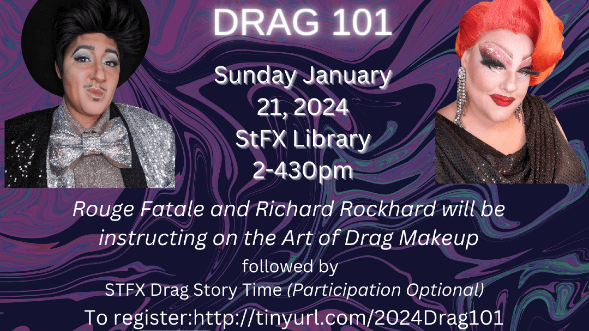 Drag 101: Get Ready with Me Tutorial in the Library! | St. Francis ...