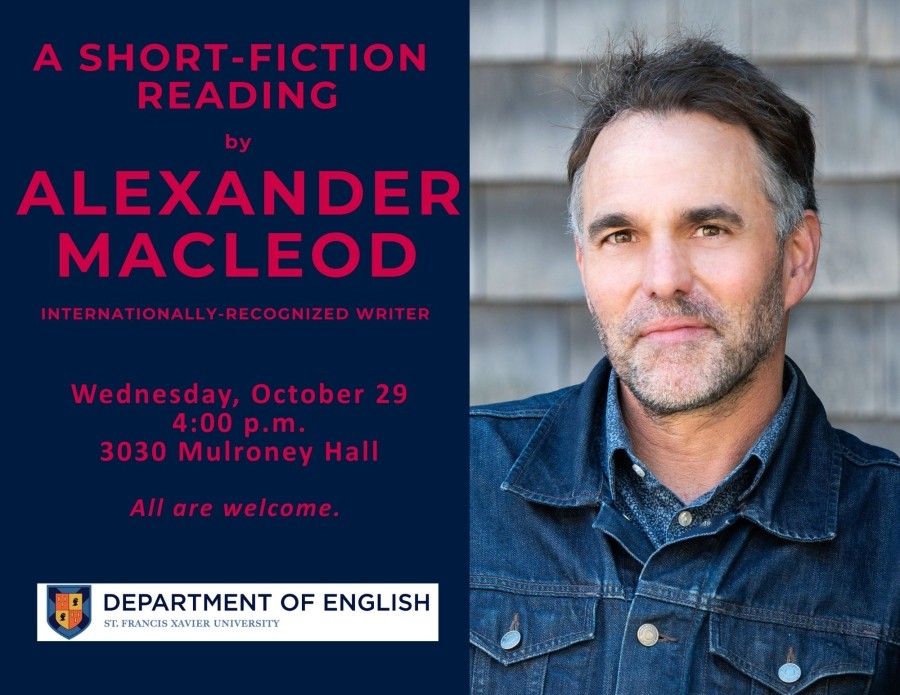 The Department of English presents Dr. Alexander MacLeod | St. Francis ...